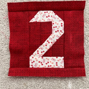 Numeral Blocks Quilt Pattern - Pieced Number Blocks (PDF Download) - Etsy