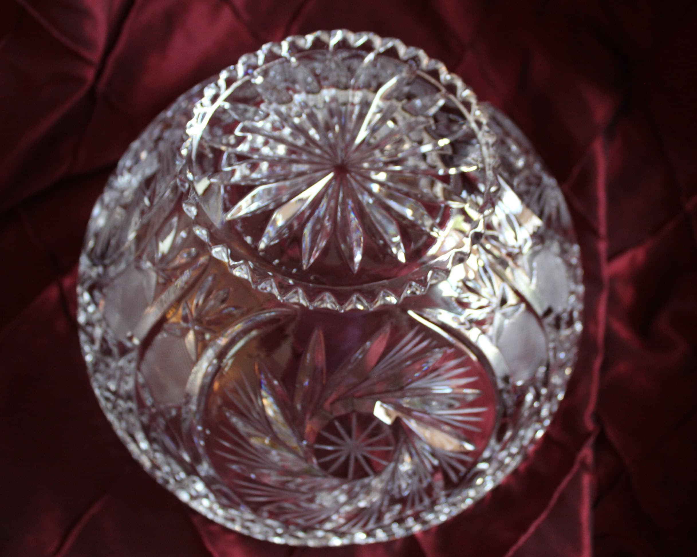 Vintage Elegant 24% Lead Crystal Bowl From Bohemia/czech Republic in ...