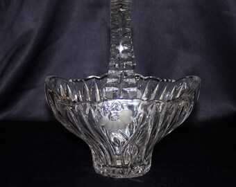 Princess House Lead Glass Basket - Etsy
