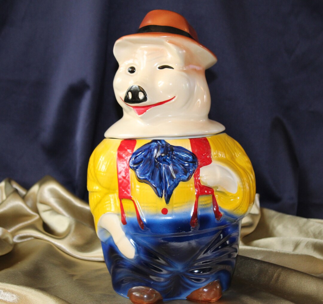 Vintage 1972 Mccoy Winking Pig Cookie Jar - Etsy