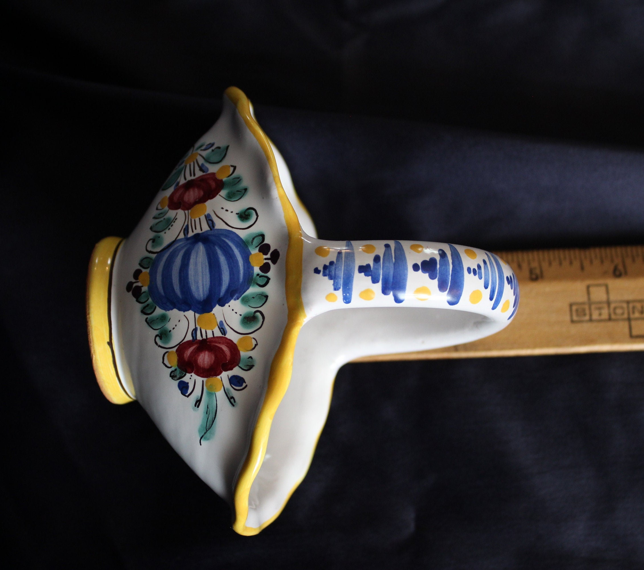 Vintage Ceramic Mini Delft Style Polychrome Marked Basket - Etsy