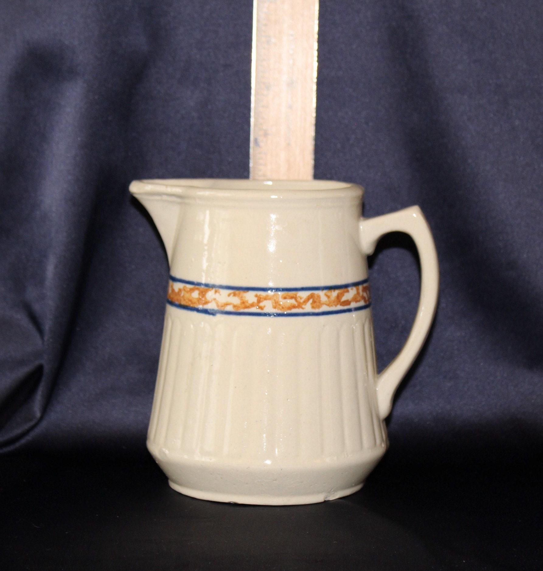 1920's Red Wing Pair 2 of Milk Pitchers With Sponge Bands - Etsy