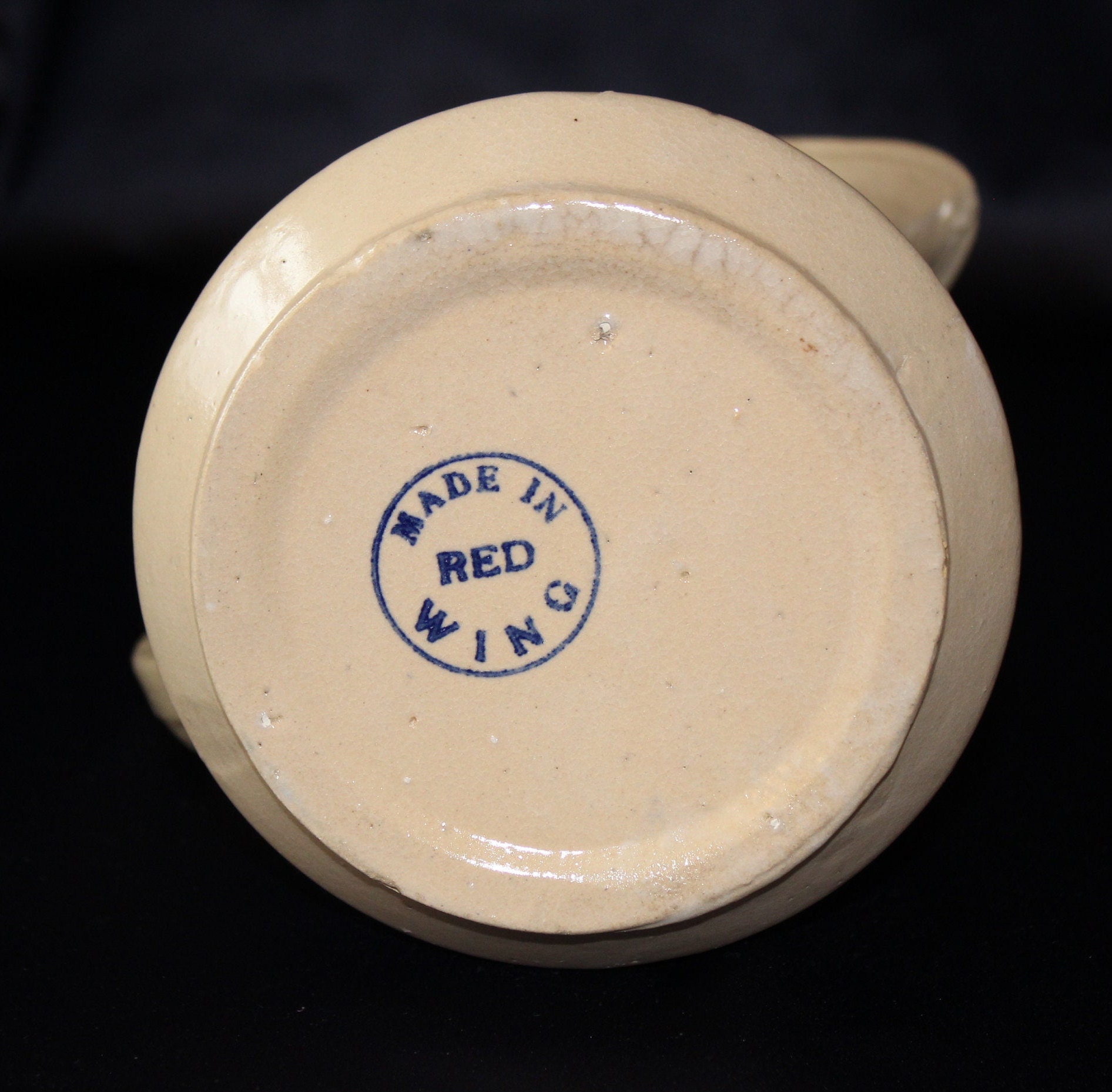 1920's Red Wing Pair 2 of Milk Pitchers With Sponge Bands - Etsy