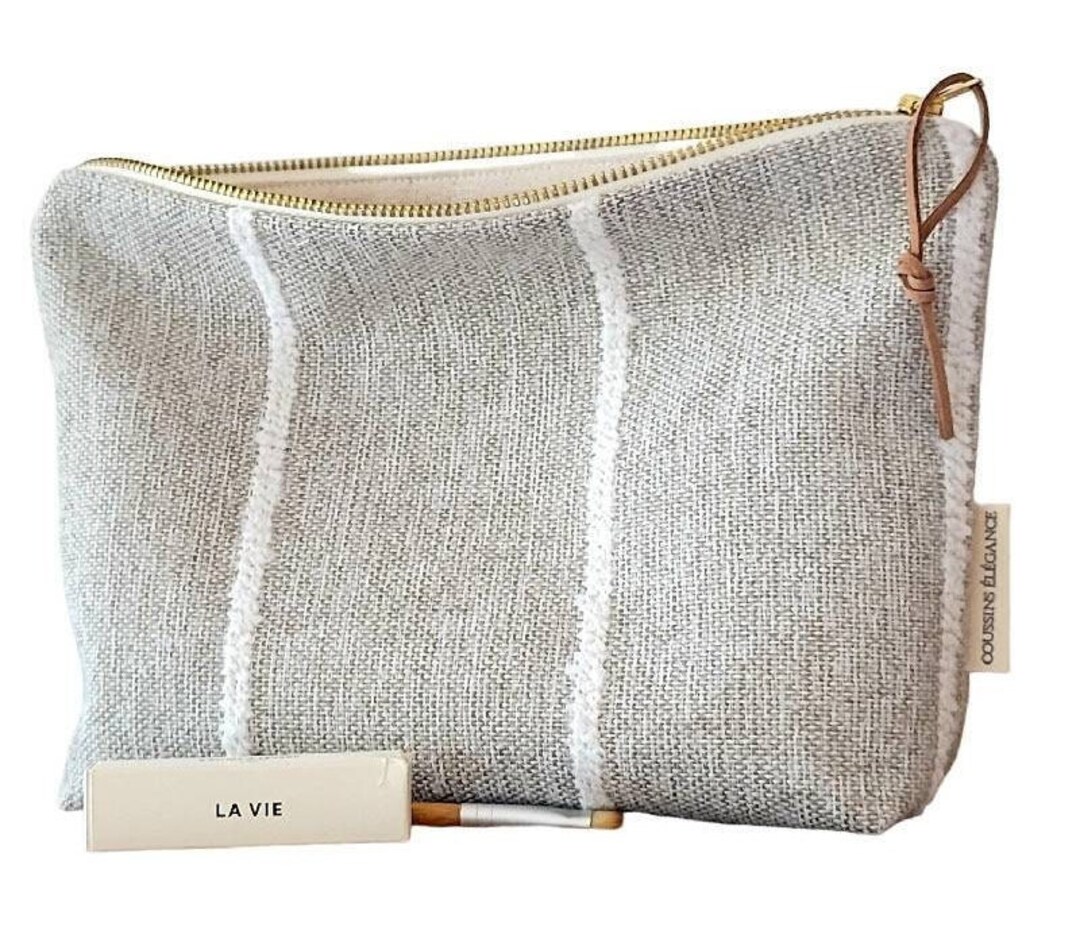 Unique Makeup Bag Neutral Cosmetic Bag Country Rustic Makeup - Etsy