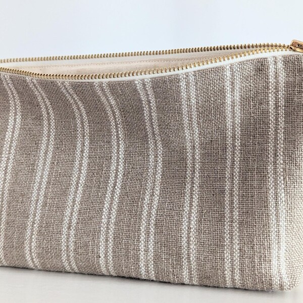 Linen Cosmetic Bag - Etsy