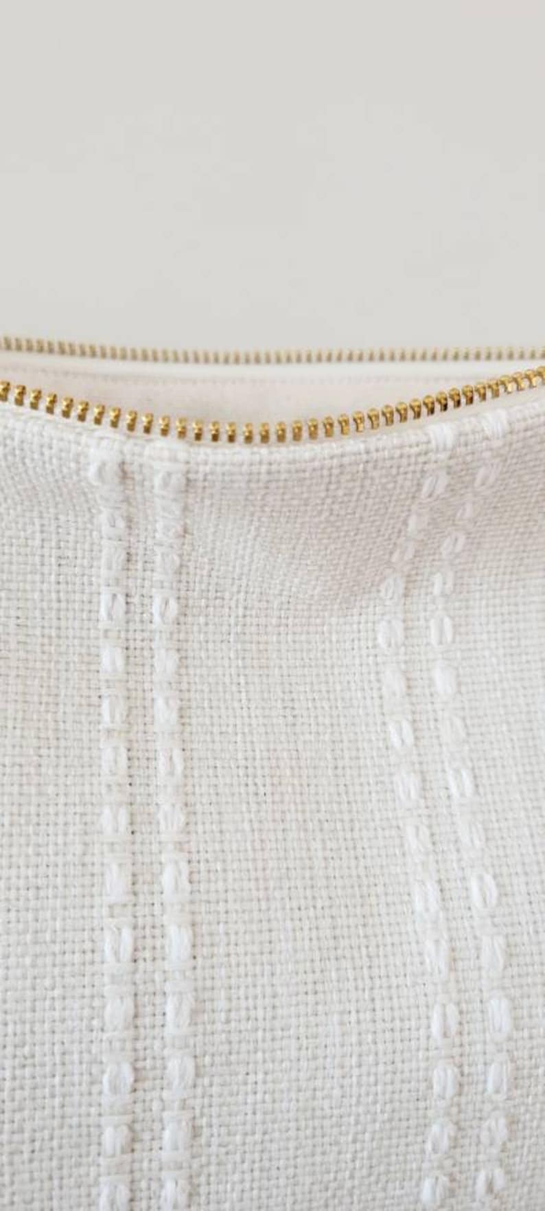 Creamy White Makeup Bag Unique Cosmetic Bag Minimalist - Etsy