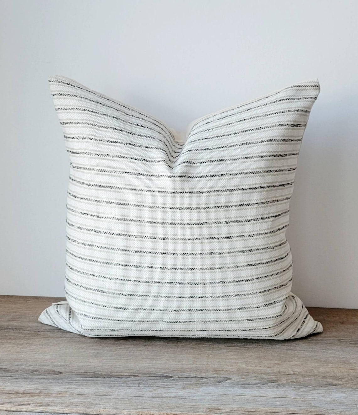 Modern Farmhouse Pillow. Thin Stripes Neutral Pillow Neutral - Etsy