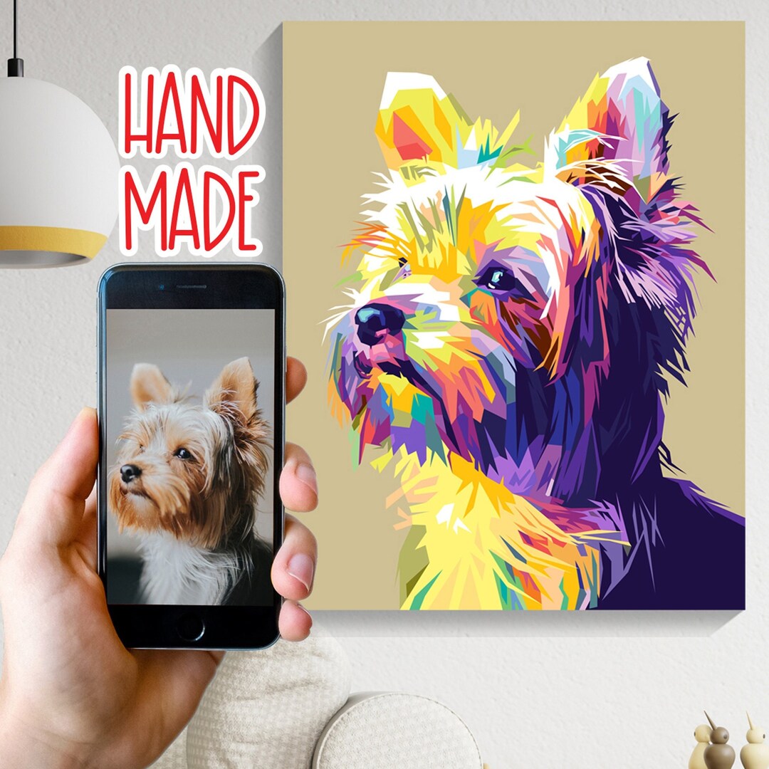 Personalized Pet Portrait From Photo| Custom Pet Portrait| Painted Pet ...