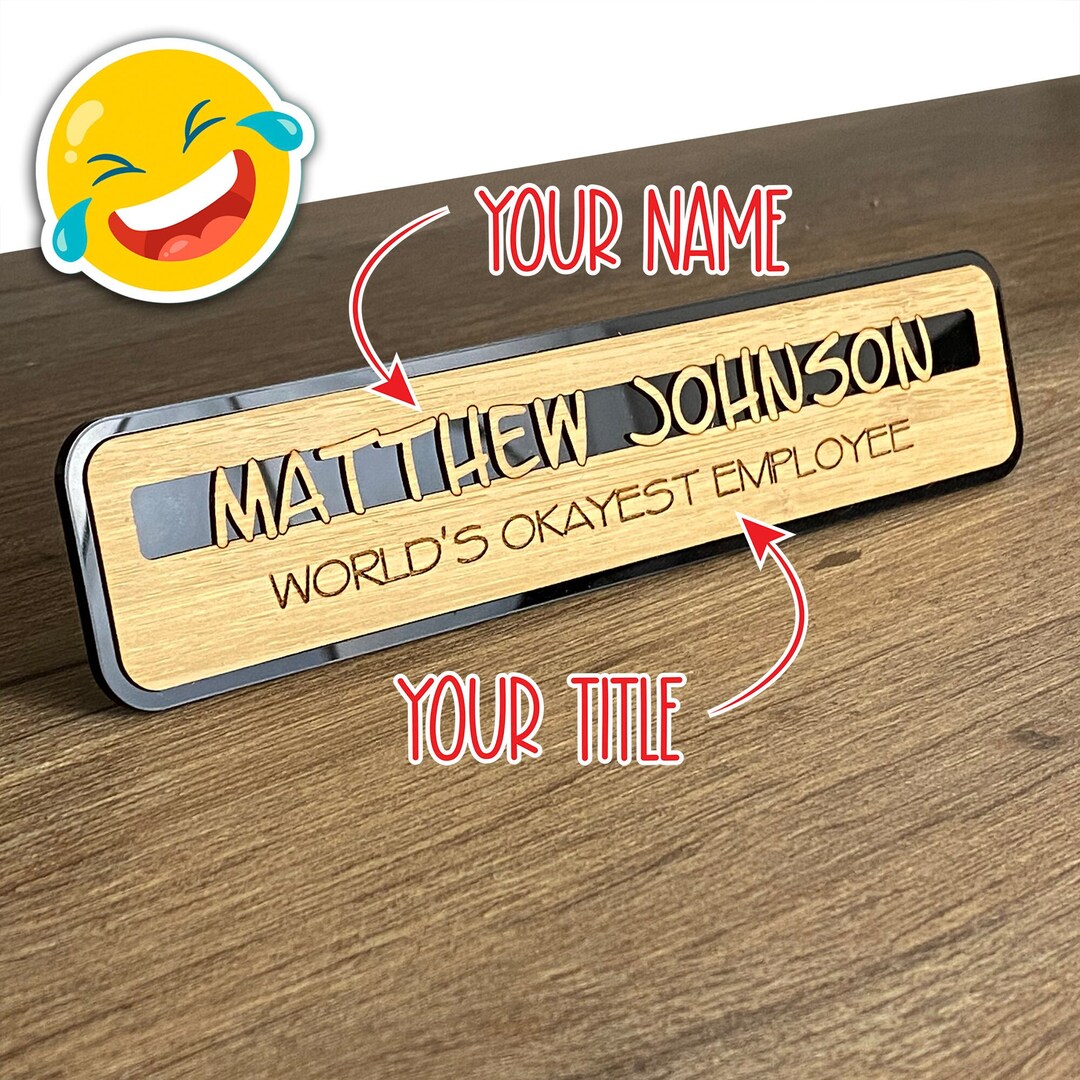 Personalized Funny Name Plate for Desk or Wall - Etsy