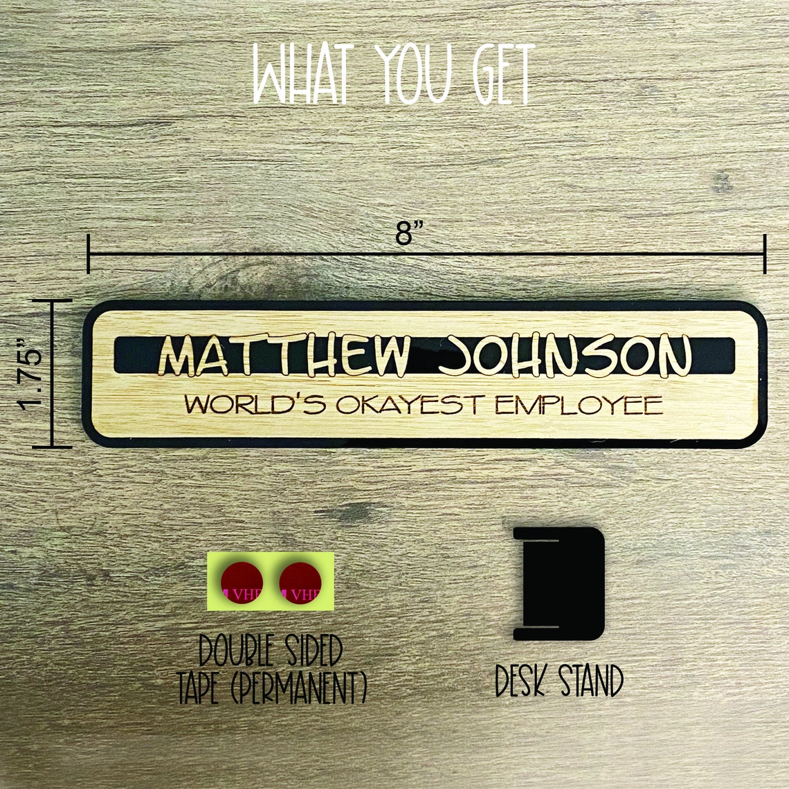 Personalized Funny Name Plate for Desk or Wall Fathers Day - Etsy