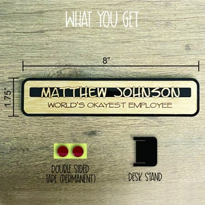 Personalized Funny Name Plate for Desk or Wall, Fathers Day Gift ...