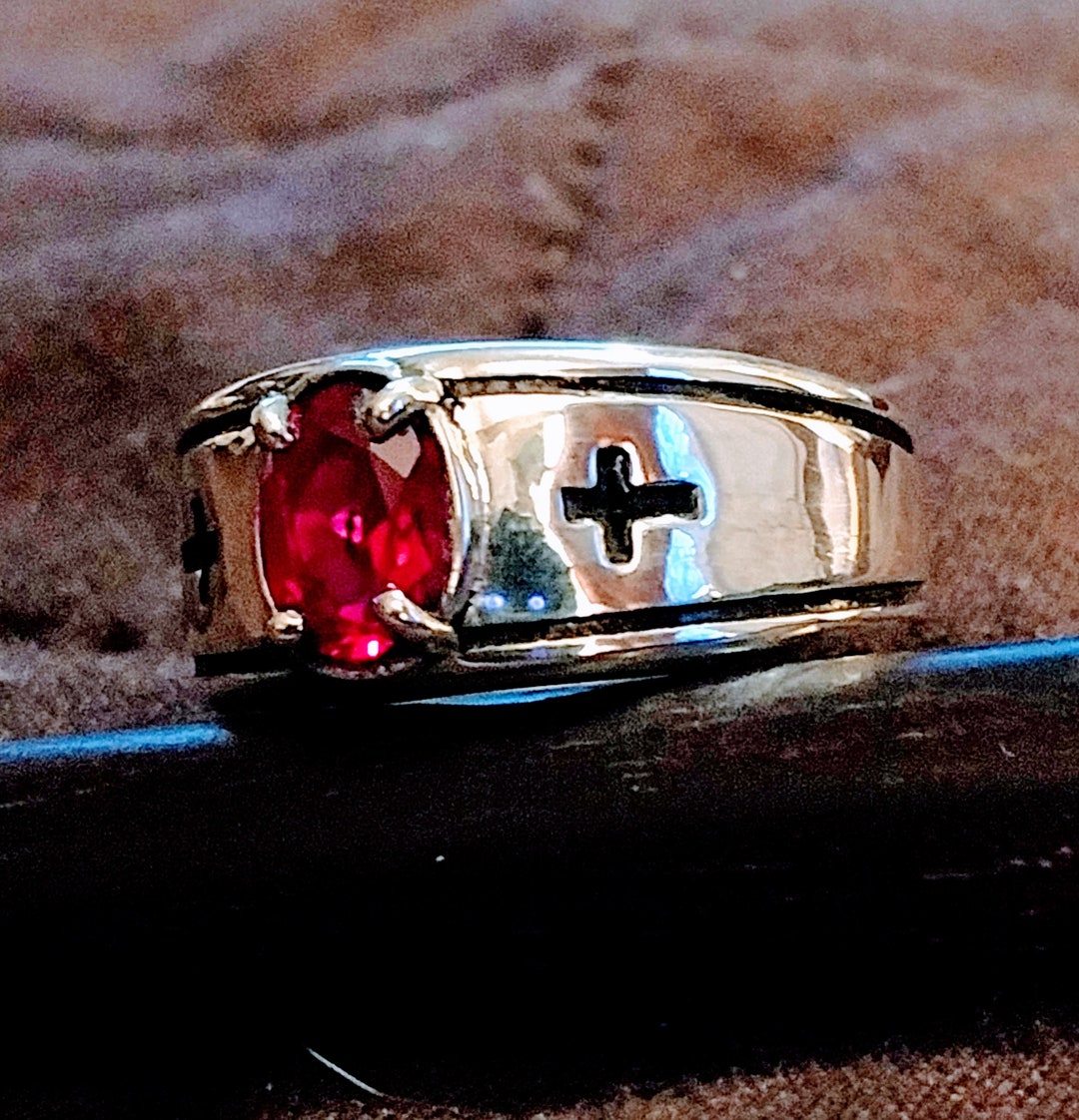 Ruby Gents Ring - Etsy