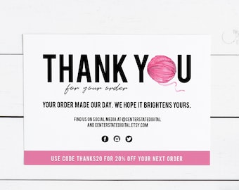 Yarn Thank You - Etsy