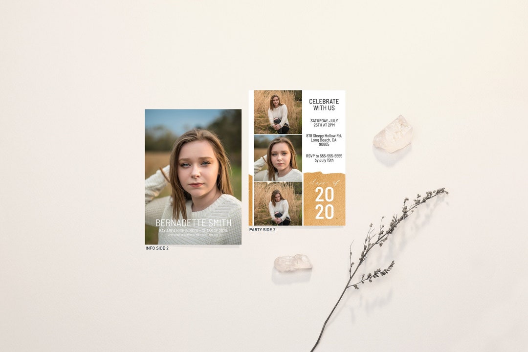 2020 Graduation Celebration Invitation INSTANT DIGITAL DOWNLOAD ...