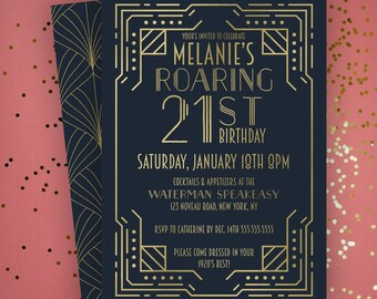 1920's Speakeasy Invitation - Etsy