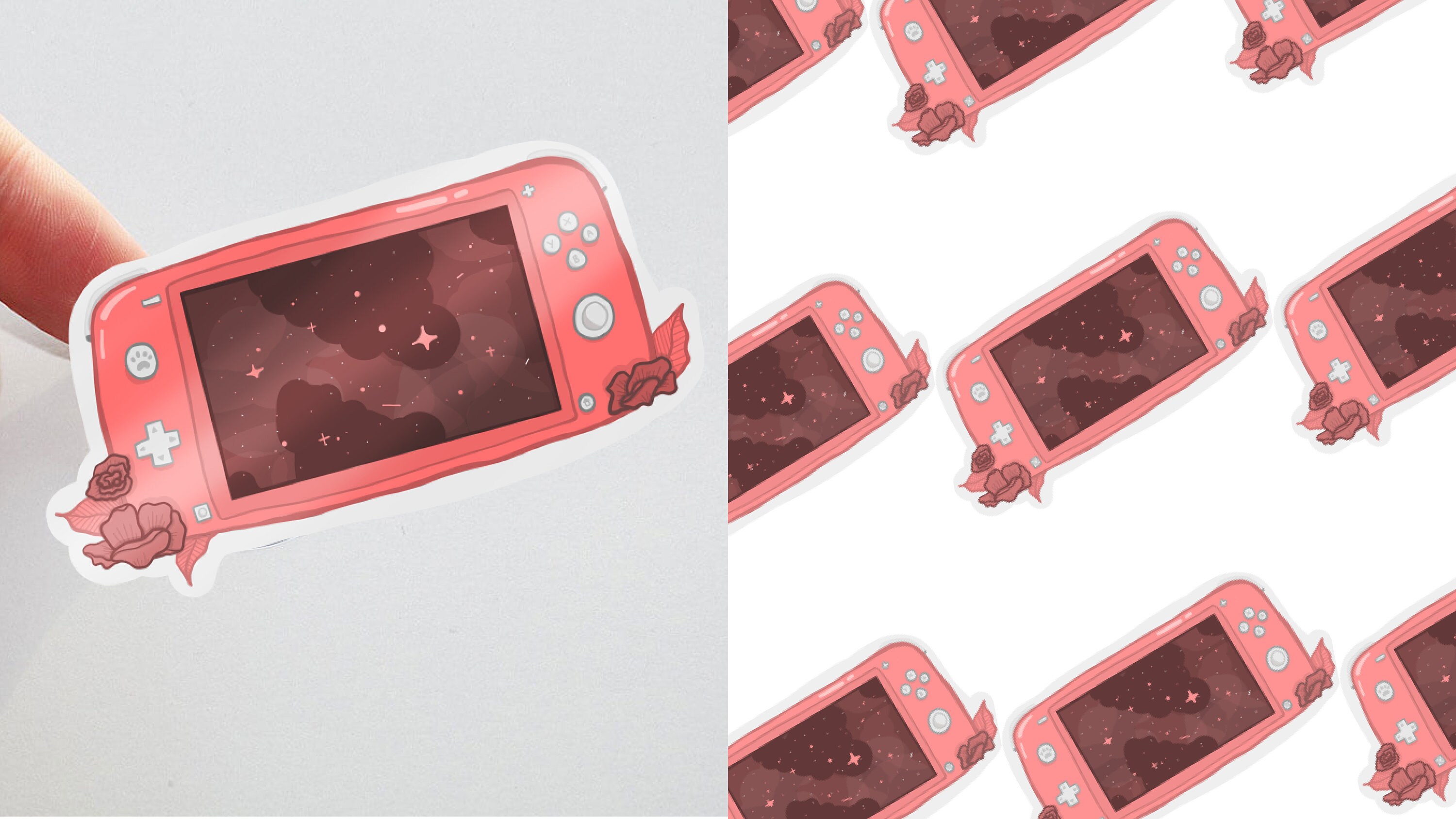 NINTENDO SWITCH sticker pink switch sticker perfect for gamers | Etsy