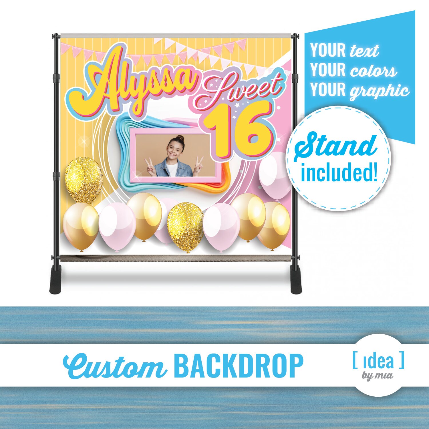 Custom Personalized Backdrop, Step & Repeat, Made to Order Backdrop ...