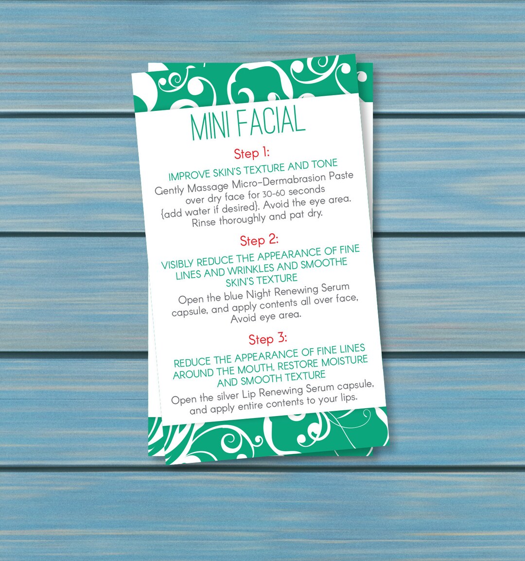 Mini Facial Cards - Christmas Swirls - DIGITAL FILE ONLY - Etsy