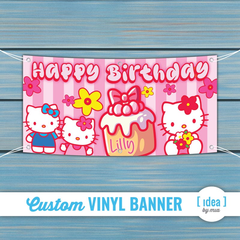 Hello Kittys Banner - Etsy