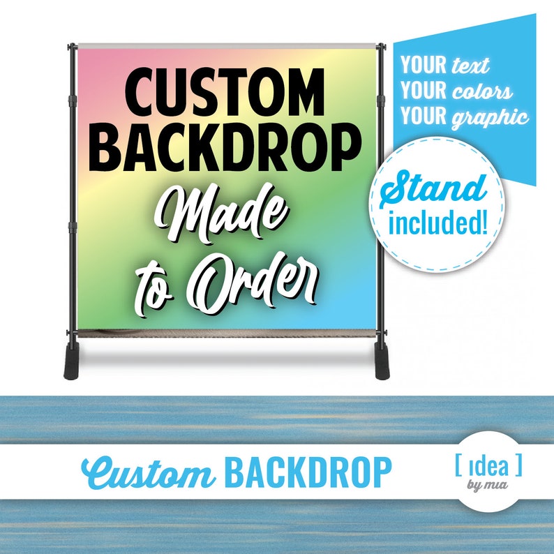 Custom Personalized Backdrop, Step & Repeat, Made to Order Backdrop ...