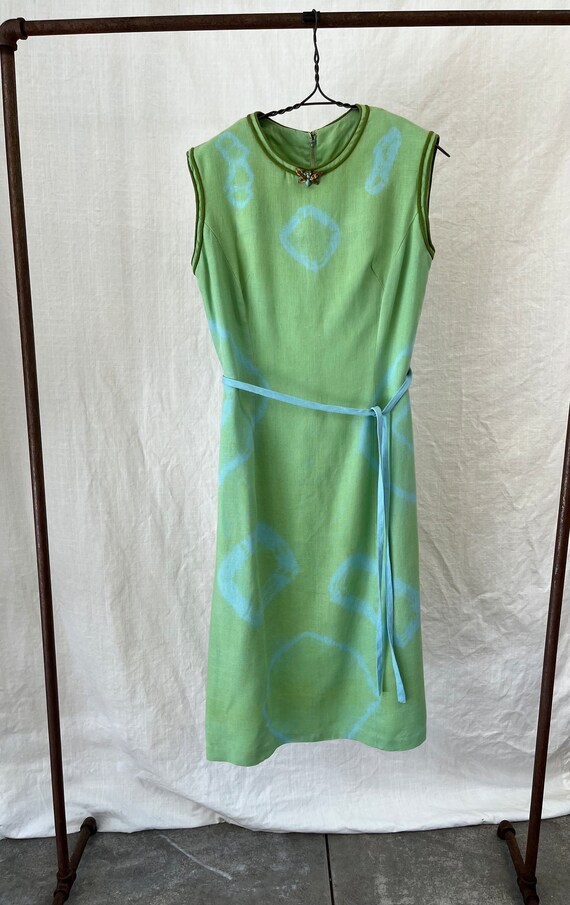 Mod 60’s Vintage Summer Dress Upcycled Tie-dye - Gem