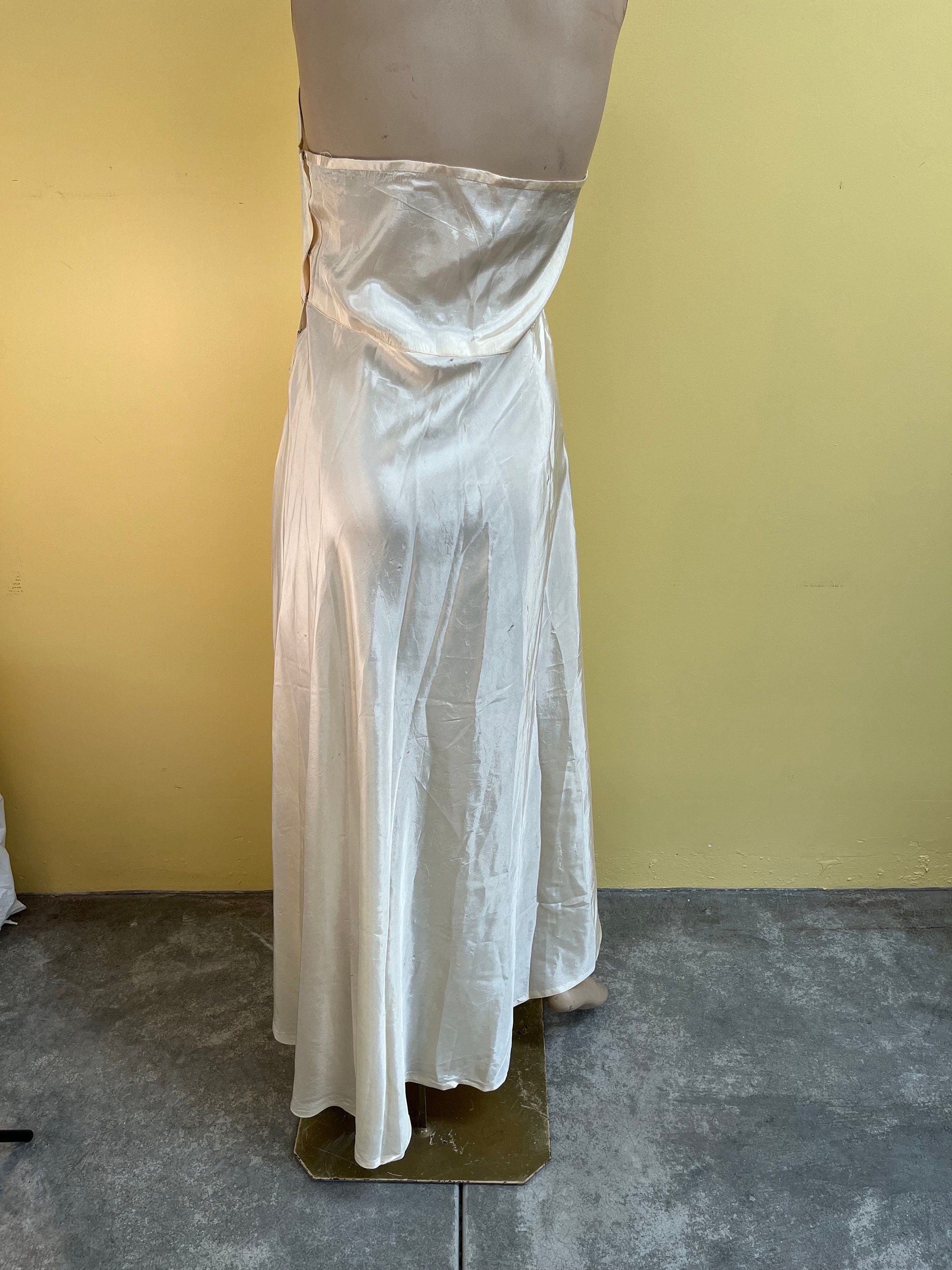 Strapless Full Length Slip Ivory Rayon Foundation Garment - Etsy