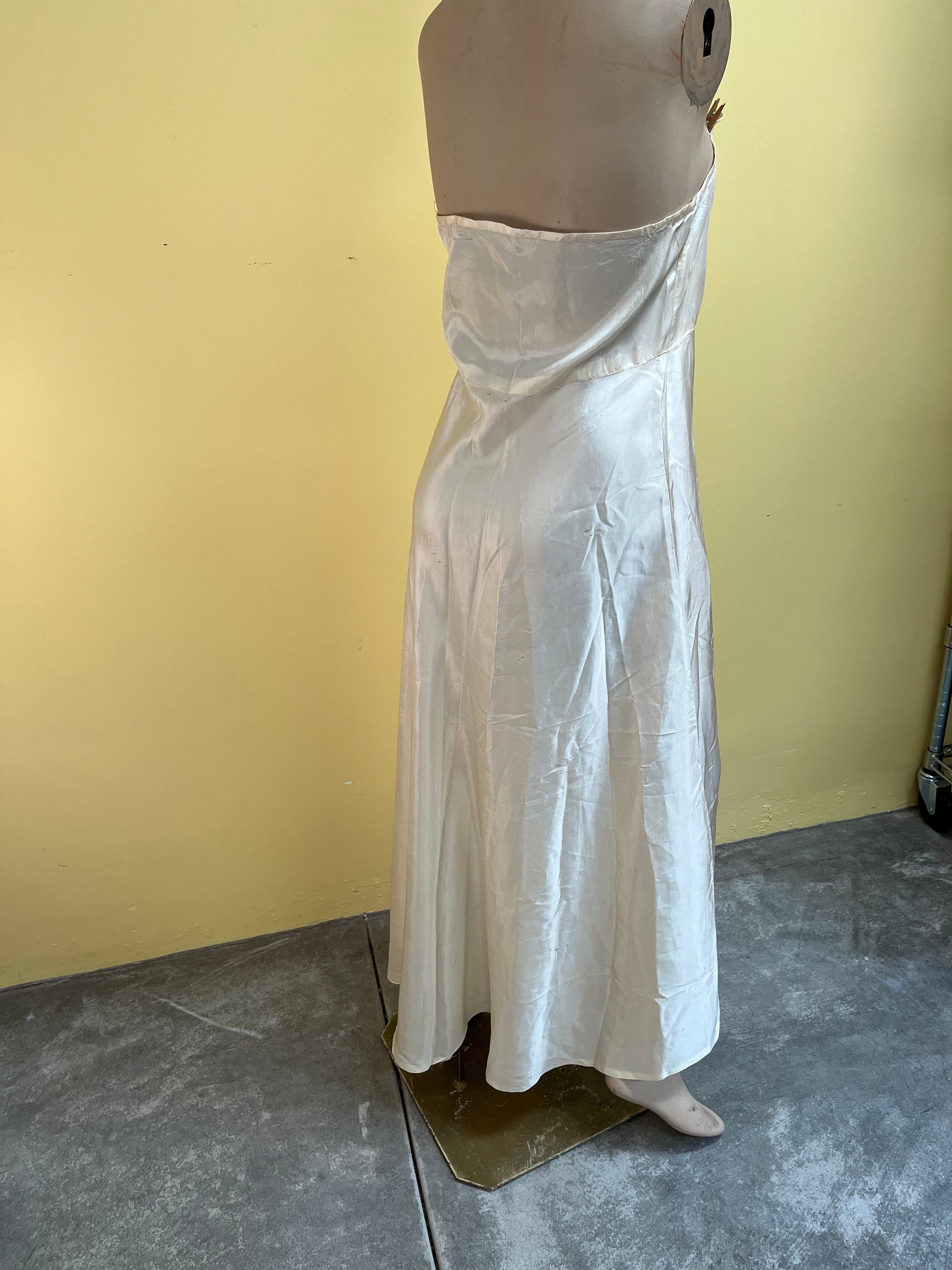 Strapless Full Length Slip Ivory Rayon Foundation Garment - Etsy