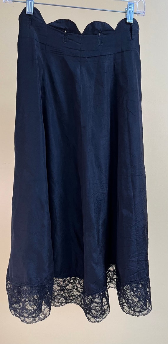 Black 50's Full Circle Half Slip - Gem