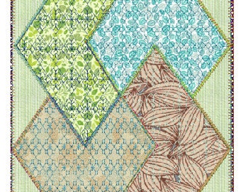 Design 8 quilt block embroidery Applique design 4 sizes 8 | Etsy