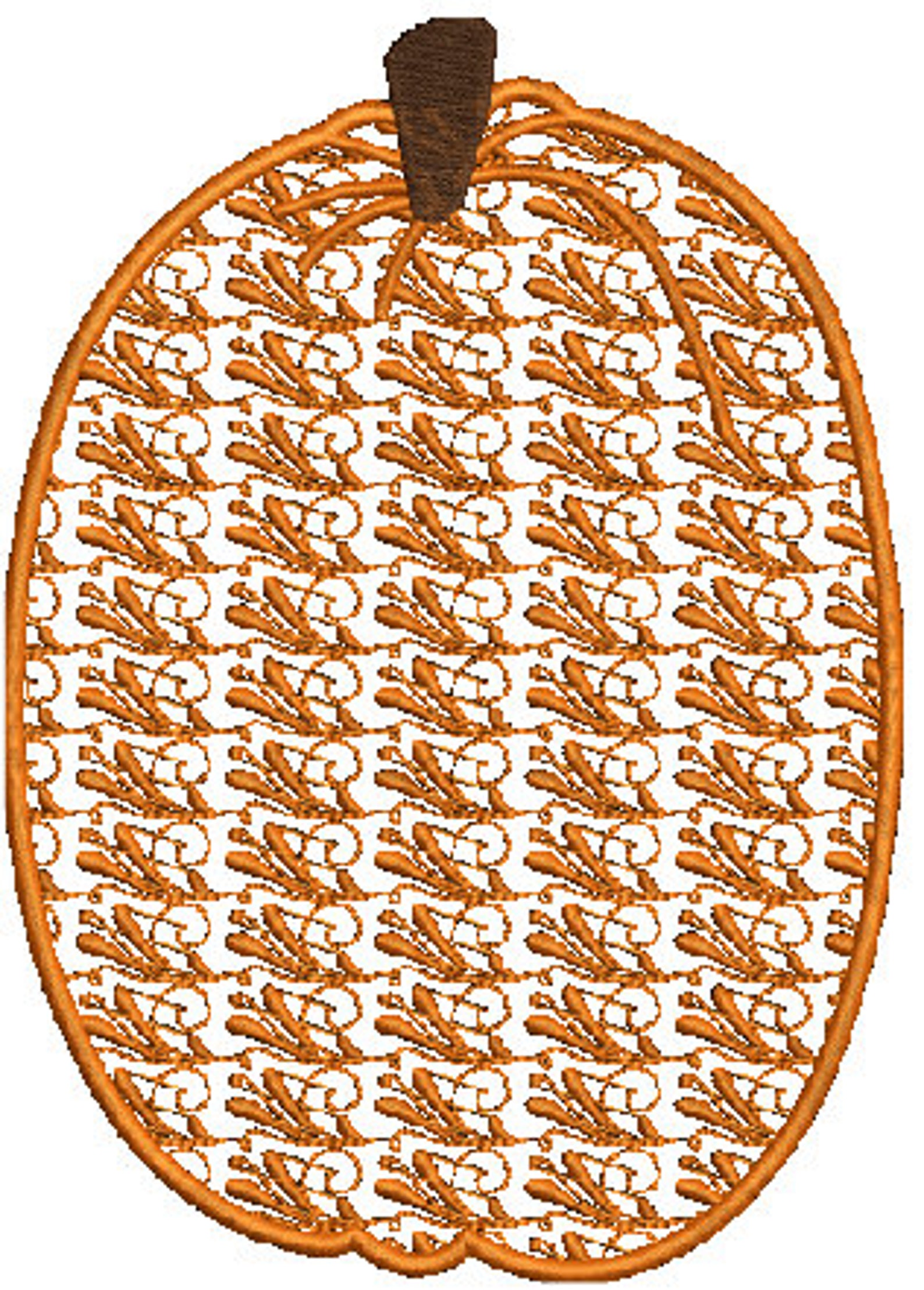 Pumpkin Fancy Machine Embroidery,4 Sizes,8 Formats(dst,exp,jef,hus,pes ...