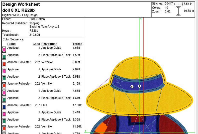 Design8 Sam Overall Bill Machine Embroidery Applique Design4 - Etsy