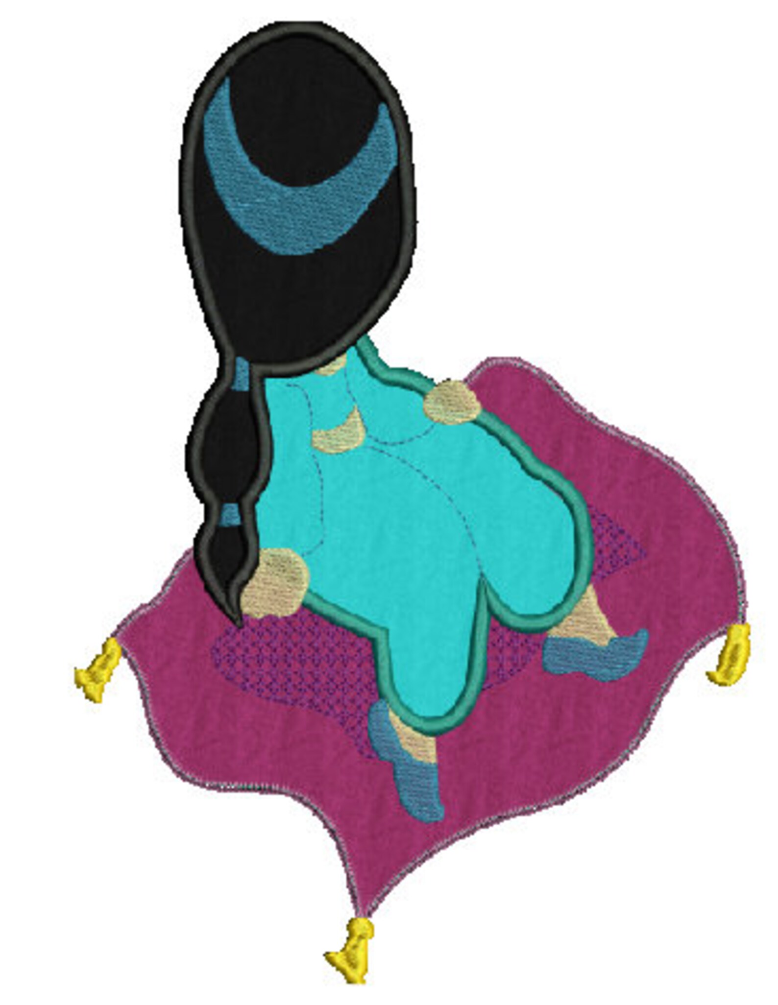 Set of 6 Princess Sue Machine Embroidery Applique,4 Sizes,8 Formats(dst ...