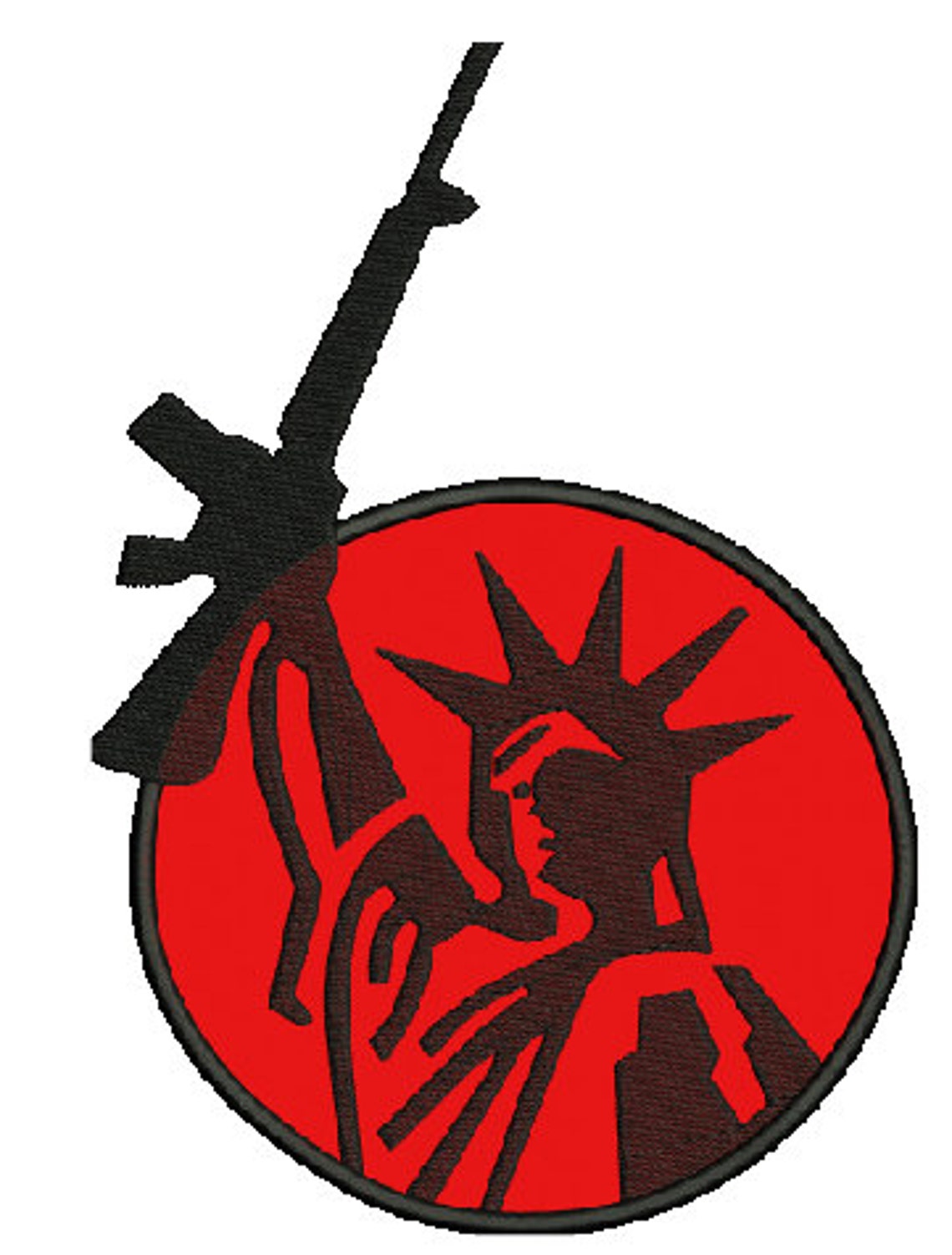 Freedom Lady Liberty Gun Machine Embroidery Design4 Sizes8 | Etsy