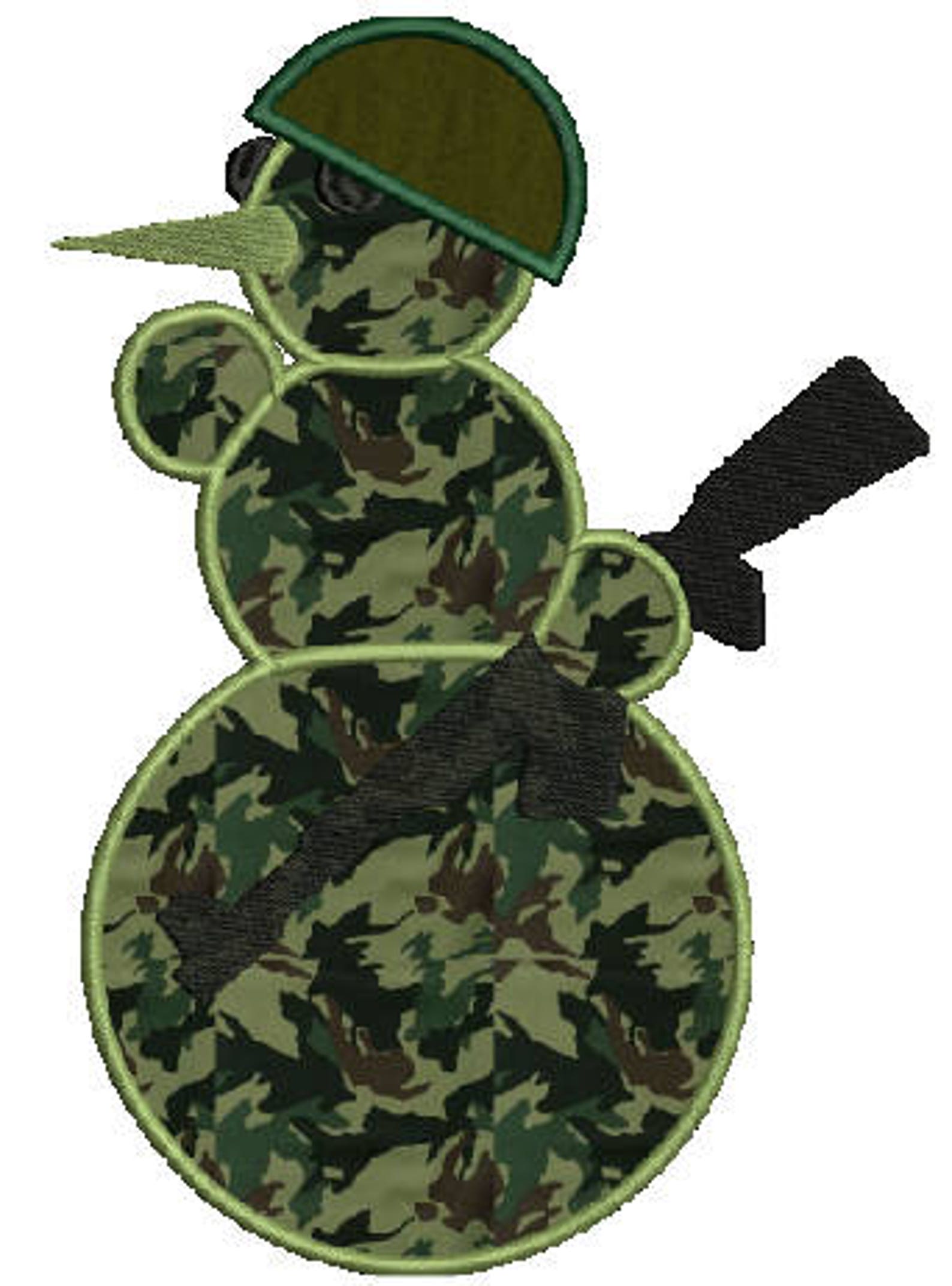Snowman Soldier applique 4 tamaños 8 formatos | Etsy