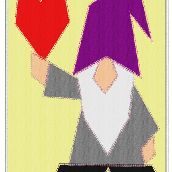 Gnome Quilt Block - Etsy