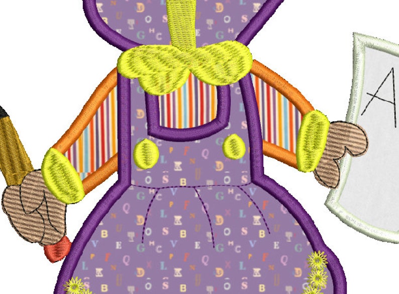 REVISED Sunbonnet Student Sue Machine Embroidery Applique,4 Sizes,8 ...