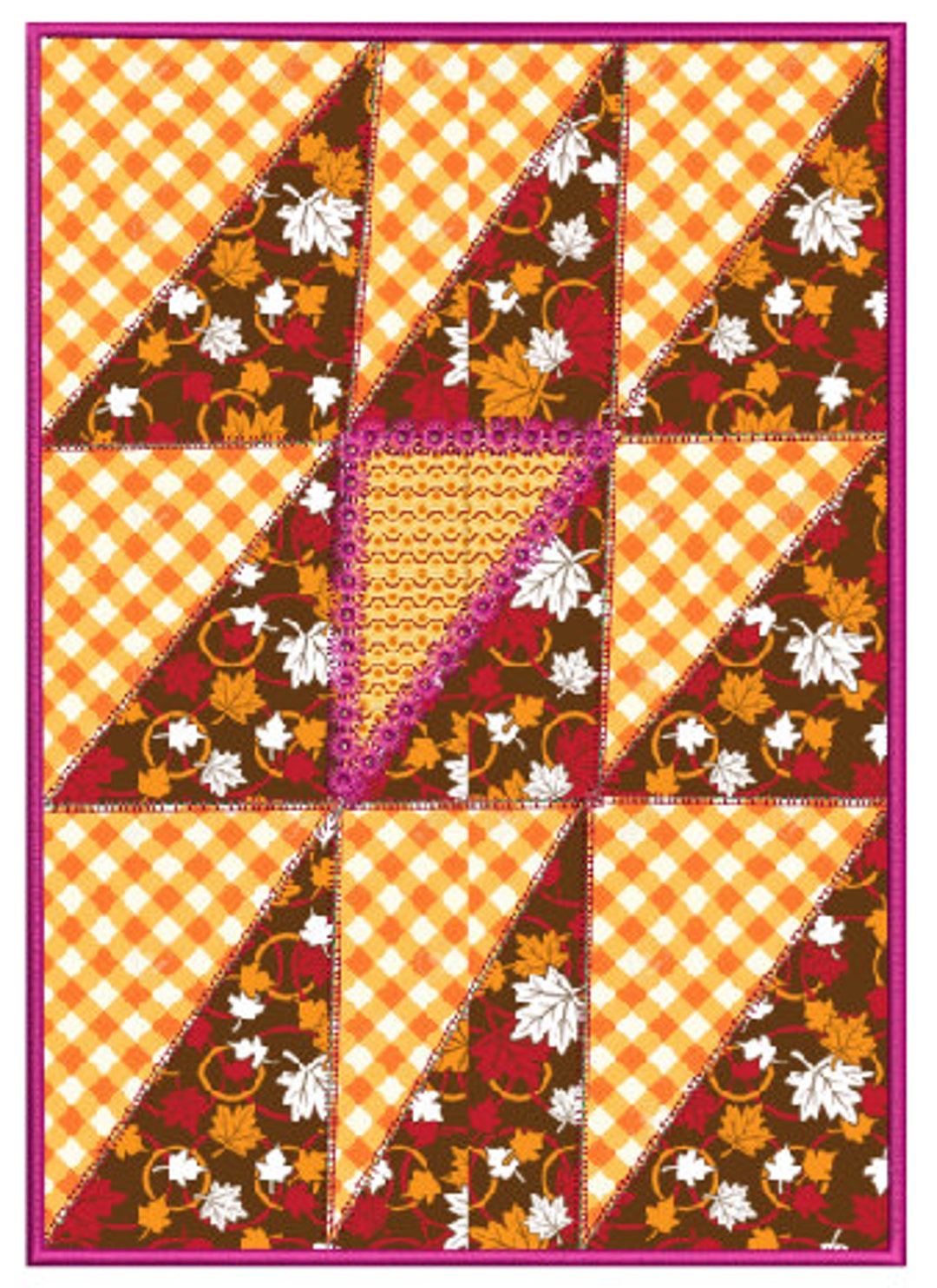 Design 17 Quilt Block Embroidery Applique Design, 4 Sizes, 8 Formats ...