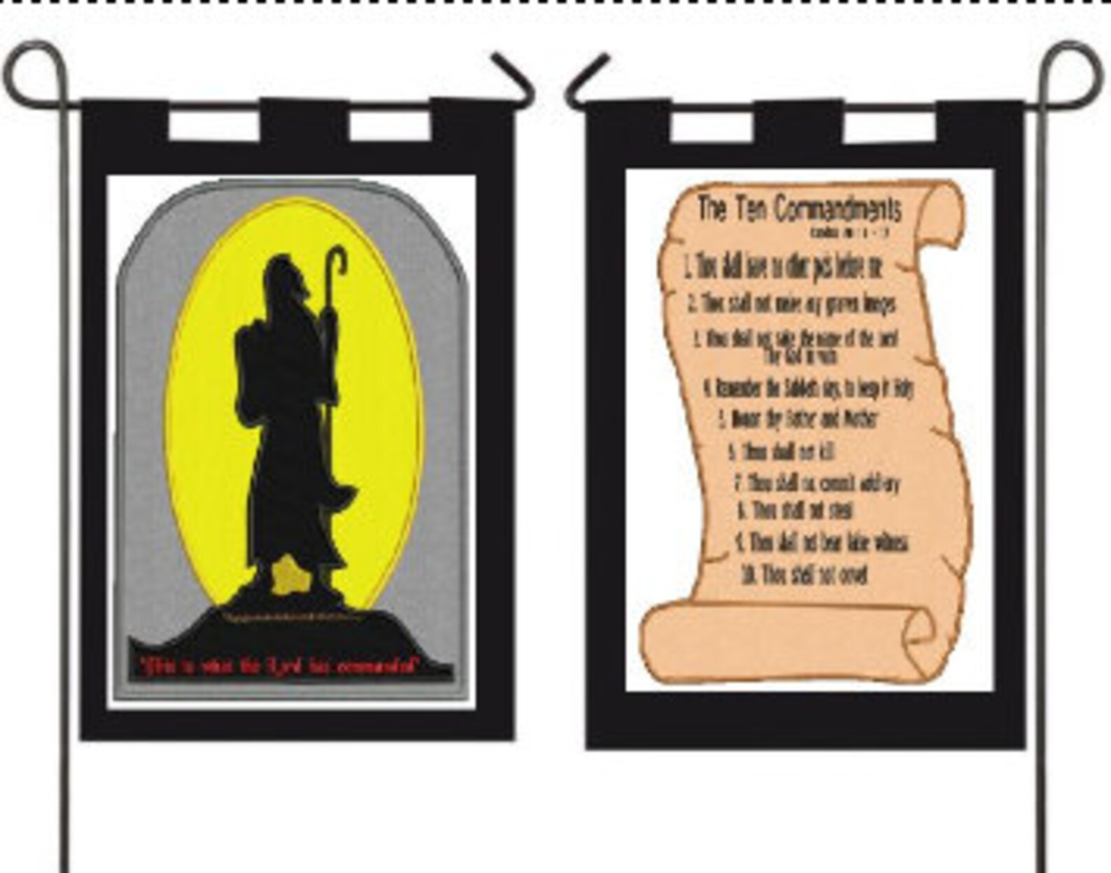 2 Designs Moses and the 10 Commandments Scroll Applique 4 - Etsy