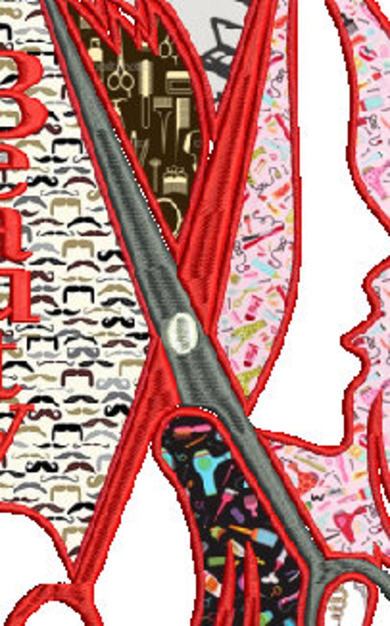 Beauty Shop Applique Design4 Sizes 8 - Etsy
