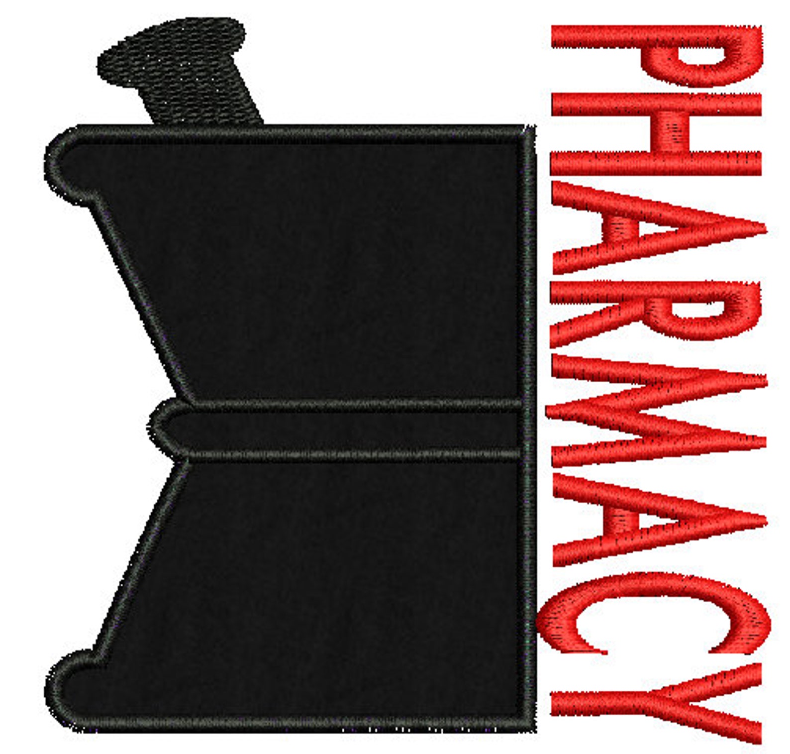 Pharmacy Embroidery Design Applique, 1 Design, 4 Sizes,8 Formats(pes ...