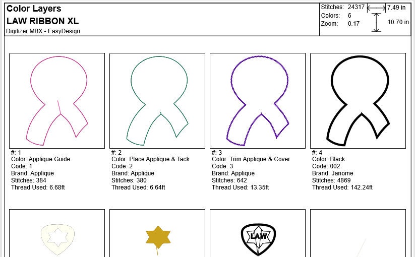 Law Ribbon-Applique machine embroidery 9 designs4 sizes8 | Etsy