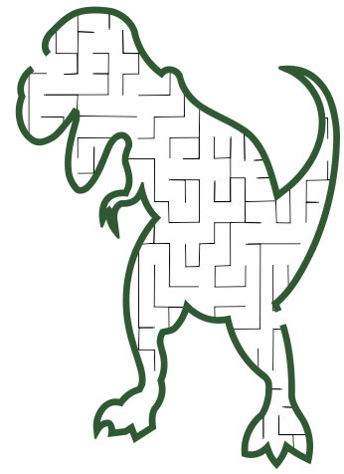 Dinosaur Maze Machine Embroidery 4 Sizes 8 Formats | Etsy