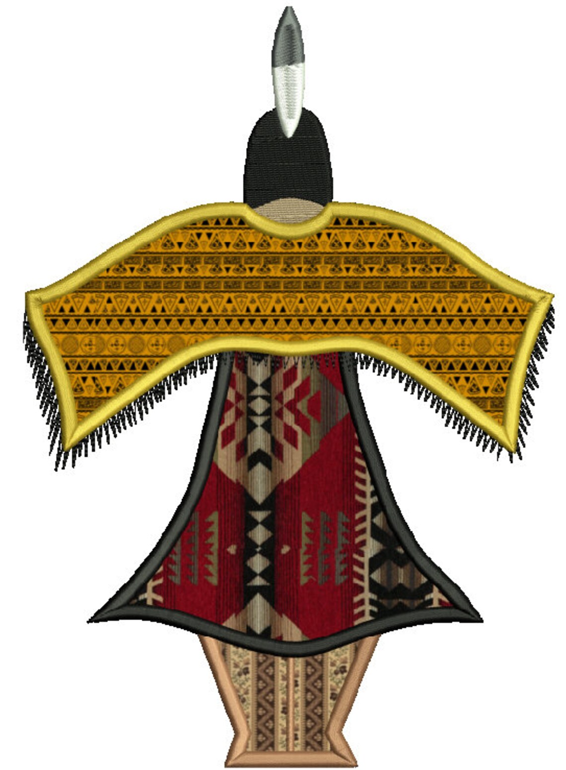 Indian Dance Machine Embroidery Applique1 Design4 Sizes8 - Etsy