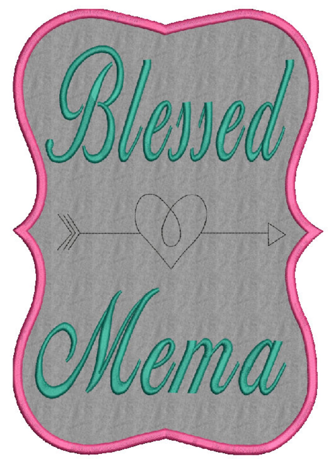 Blessed Mema sign machine embroidery design 4 sizes8 | Etsy