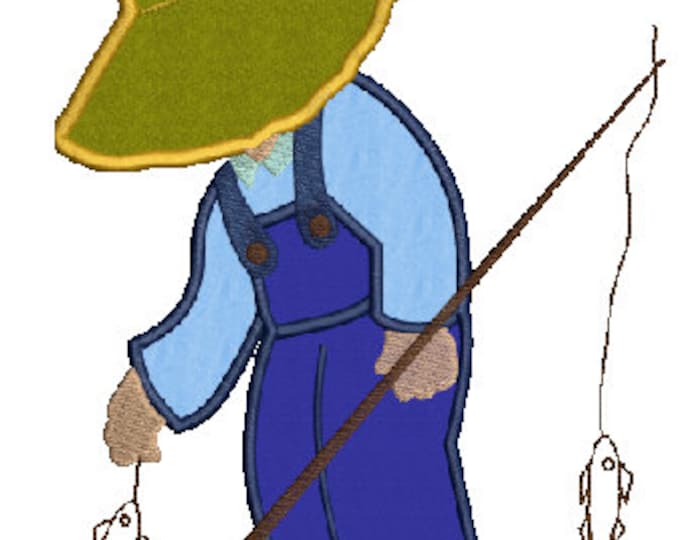 Design8 Sam Overall Bill Machine Embroidery Applique Design,4 Sizes,8 ...