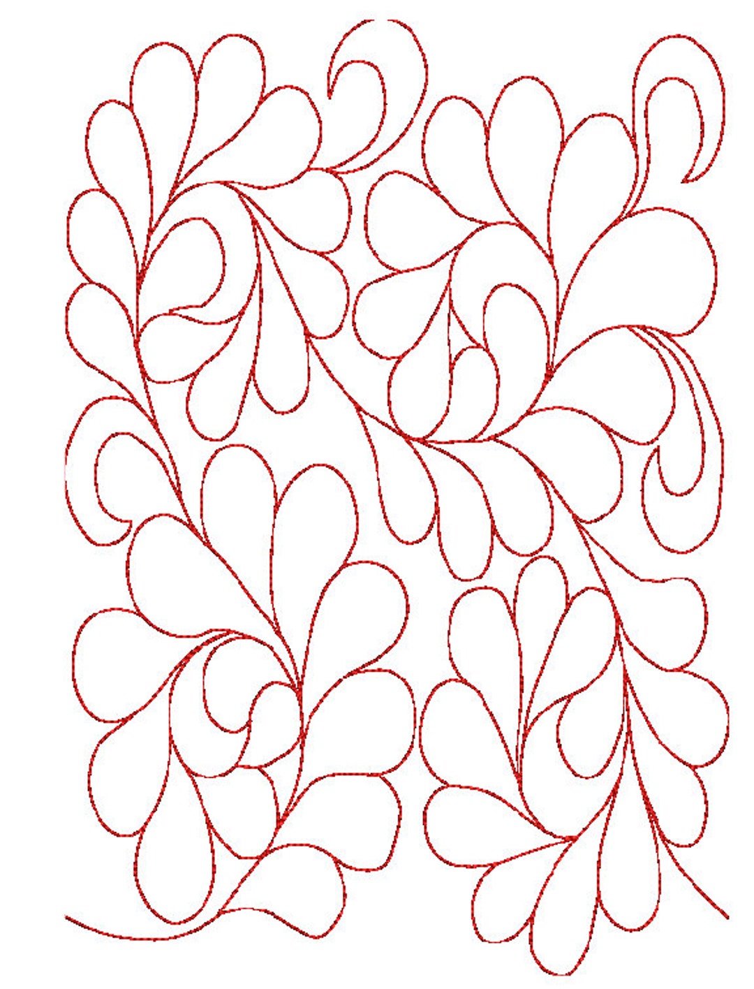 Original Quilt Block Stipple Machine Embroidery,4 Sizes,8 Formats(dst ...