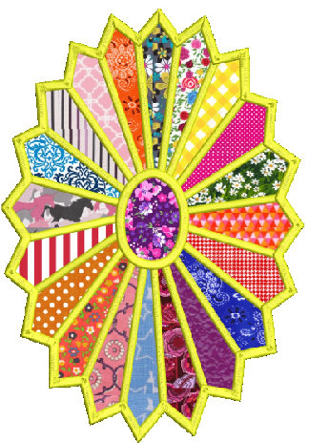 Custom Quilt Block Embroidery Applique Design,4 Sizes,8 Formats(dst,exp ...