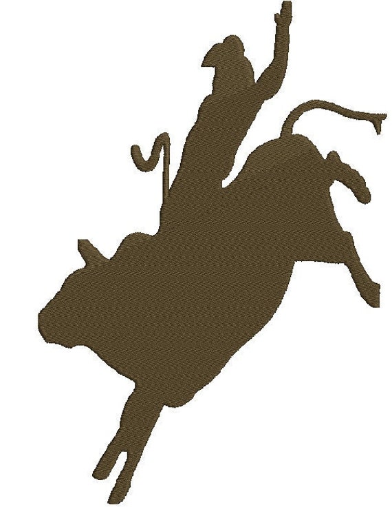 Bullriding Embroidery Design 4 Sizes 8 - Etsy