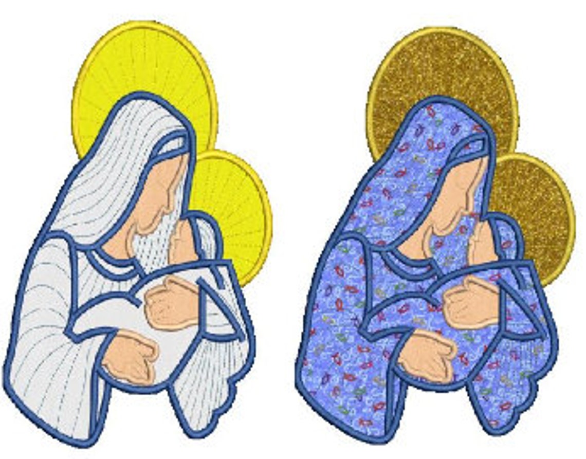 Jesus design1 machine embroidery Applique design4 sizes8 | Etsy