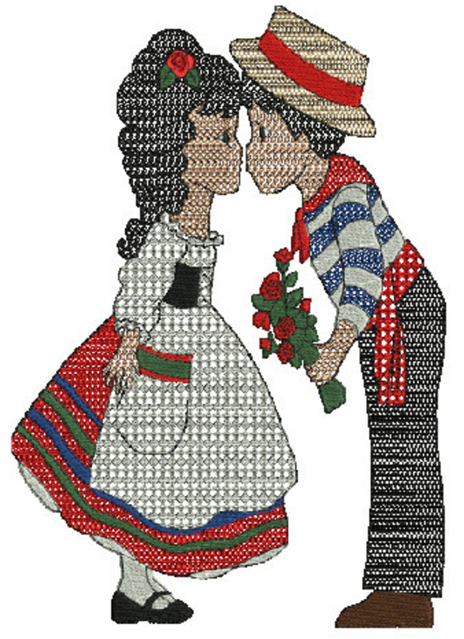 Set of 10 World Couple Machine Embroidery Filled4 Sizes8 - Etsy